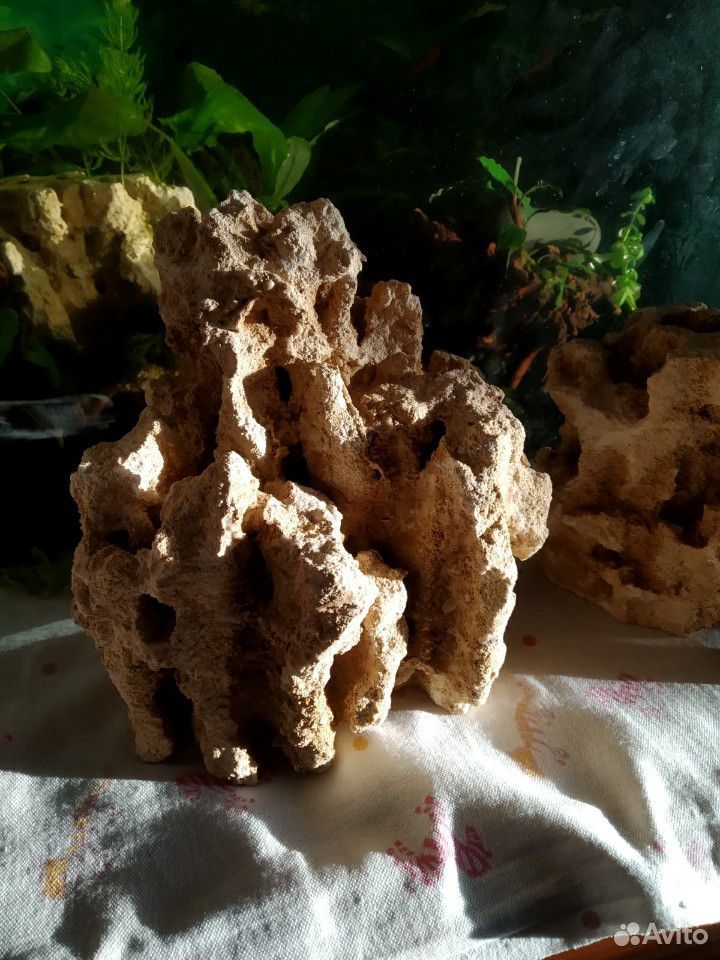 Камень песчаник пещеристый жёлтый