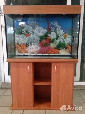210 л новый Акв С освещением. Бесплатная доставка