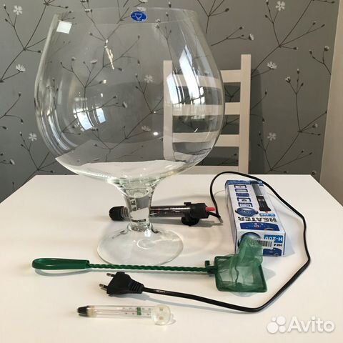 Аквариум для рыбы Петушка, полный комплект